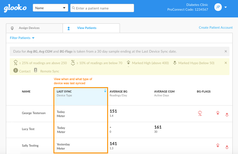 Glooko® Basic version of Population Tracker – Glooko Support | Help Center